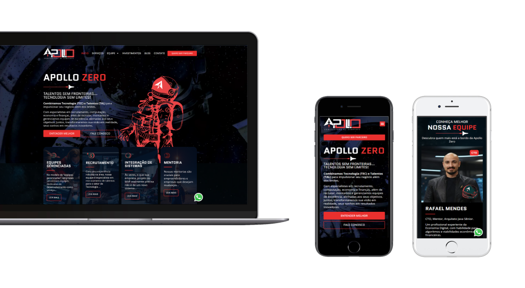 Website – Apollo Zero - NVLO - Publicidade ESG